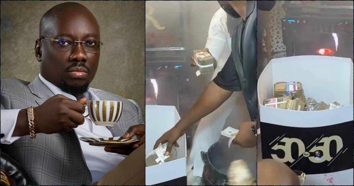 Bales of money rain at Obi Cubana’s lavish 50th birthday party