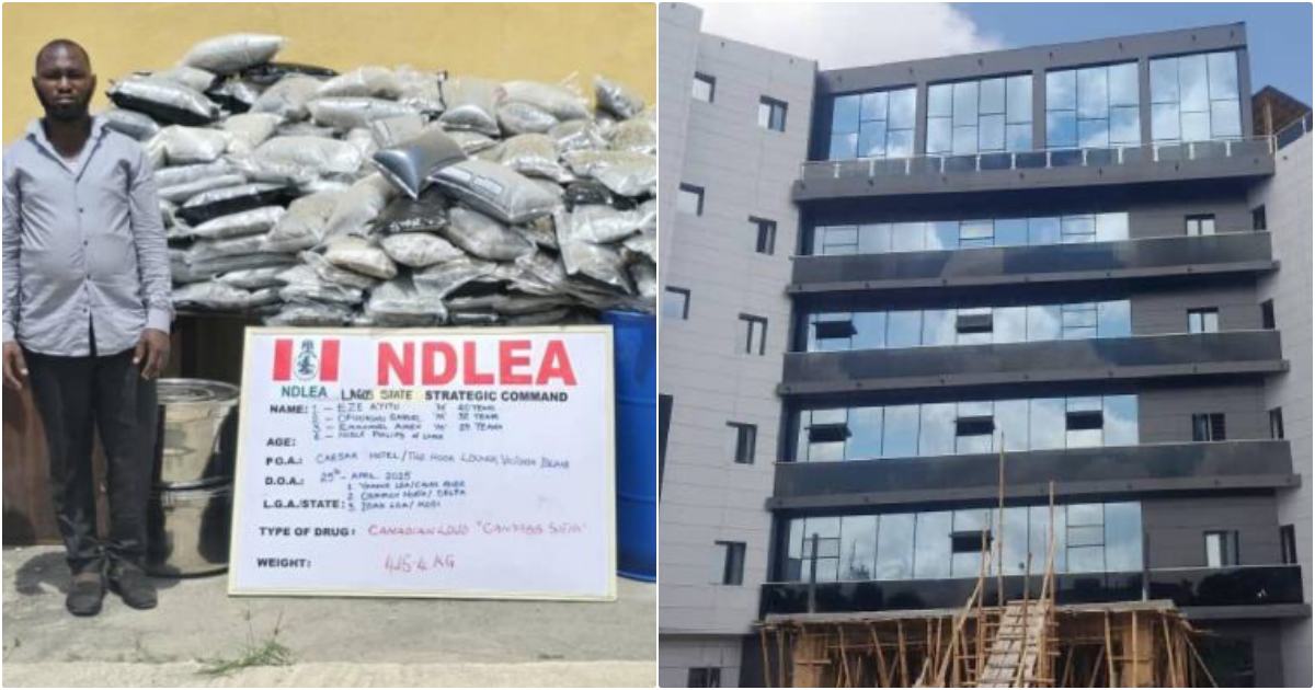 NDLEA uncovers N1bn worth of Canadian loud at hotel in Lagos
