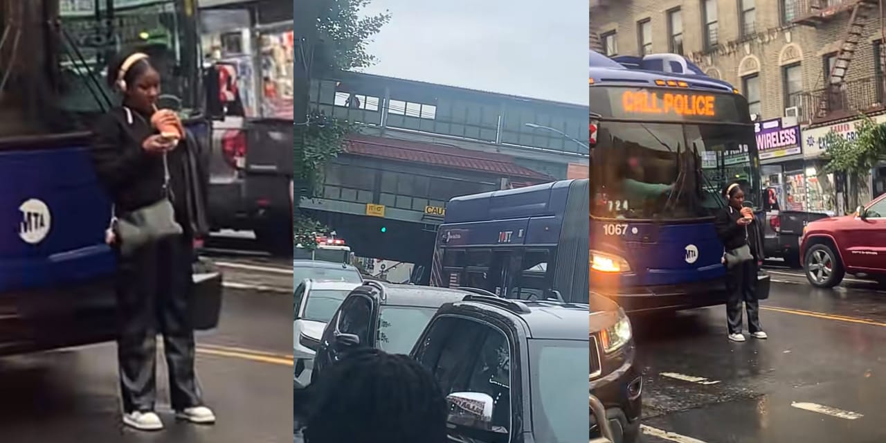 Lady goes viral after causing gridlock on major U.S. road