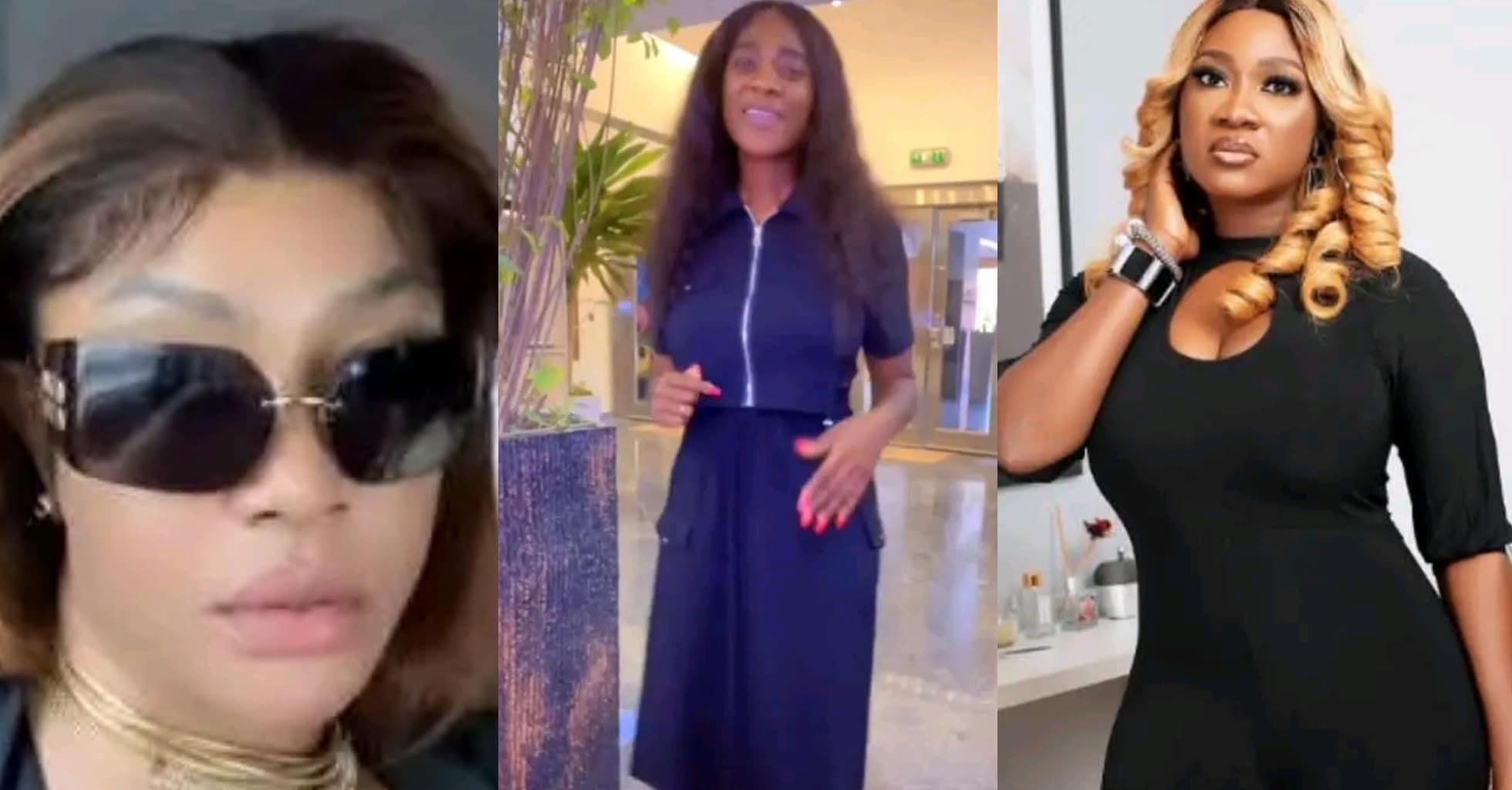 Angela Okorie mocks Mercy Johnson over her drastic weight loss