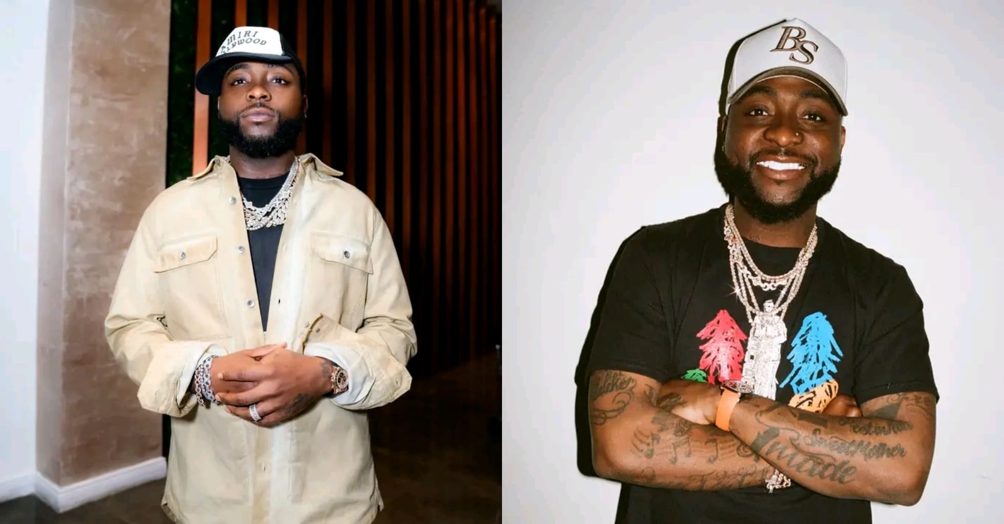 Davido reveals cost of his diamond-studded teeth, chain