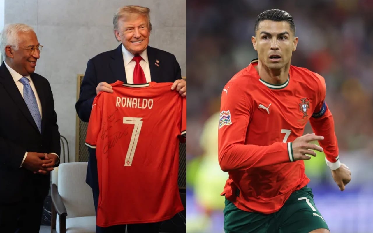 Ronaldo sends Trump signed jersey with peace message amid Israel-Iran ...