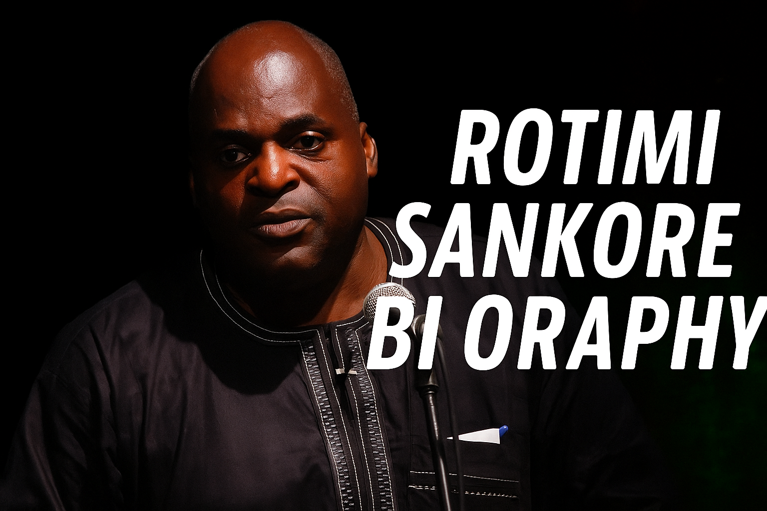 Rotimi Sankore Biography: Portrait of a Brilliant Policy Expert