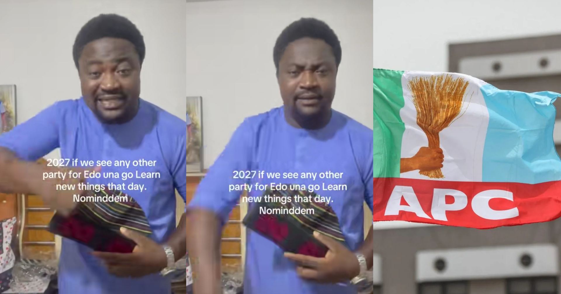 Anybody putting up banner or poster that isn't from APC in Edo in 2027 ...