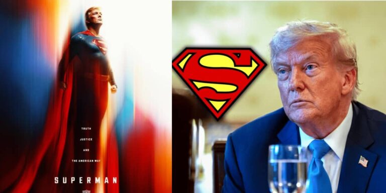 White House shares AI image of Trump as Superman