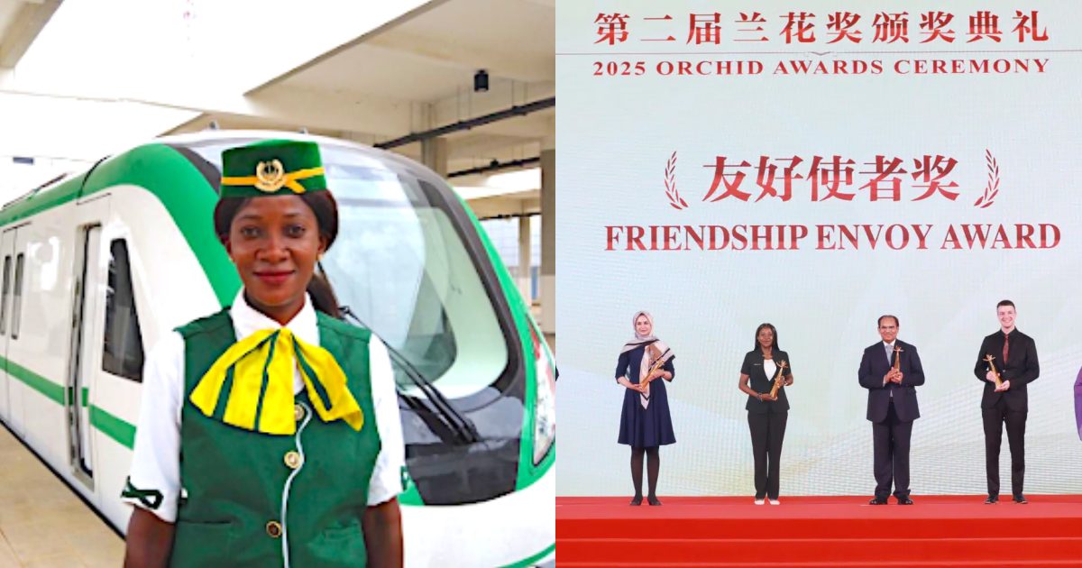Nigeria’s first female train driver, Fatimah Abiola, receives China’s ...