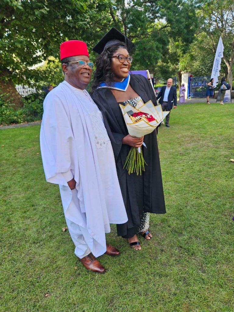 David Umahi's daughter graduates with first class from UK varsity
