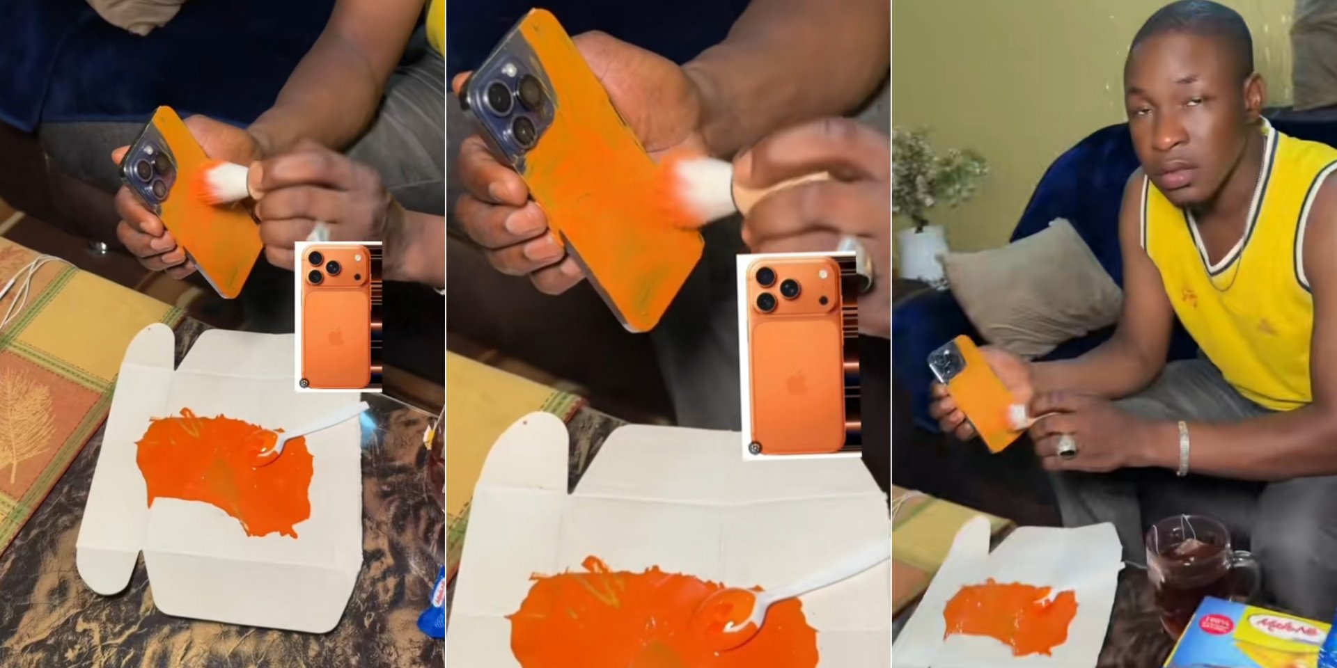 Man paints old iPhone 16 to look like iPhone 17