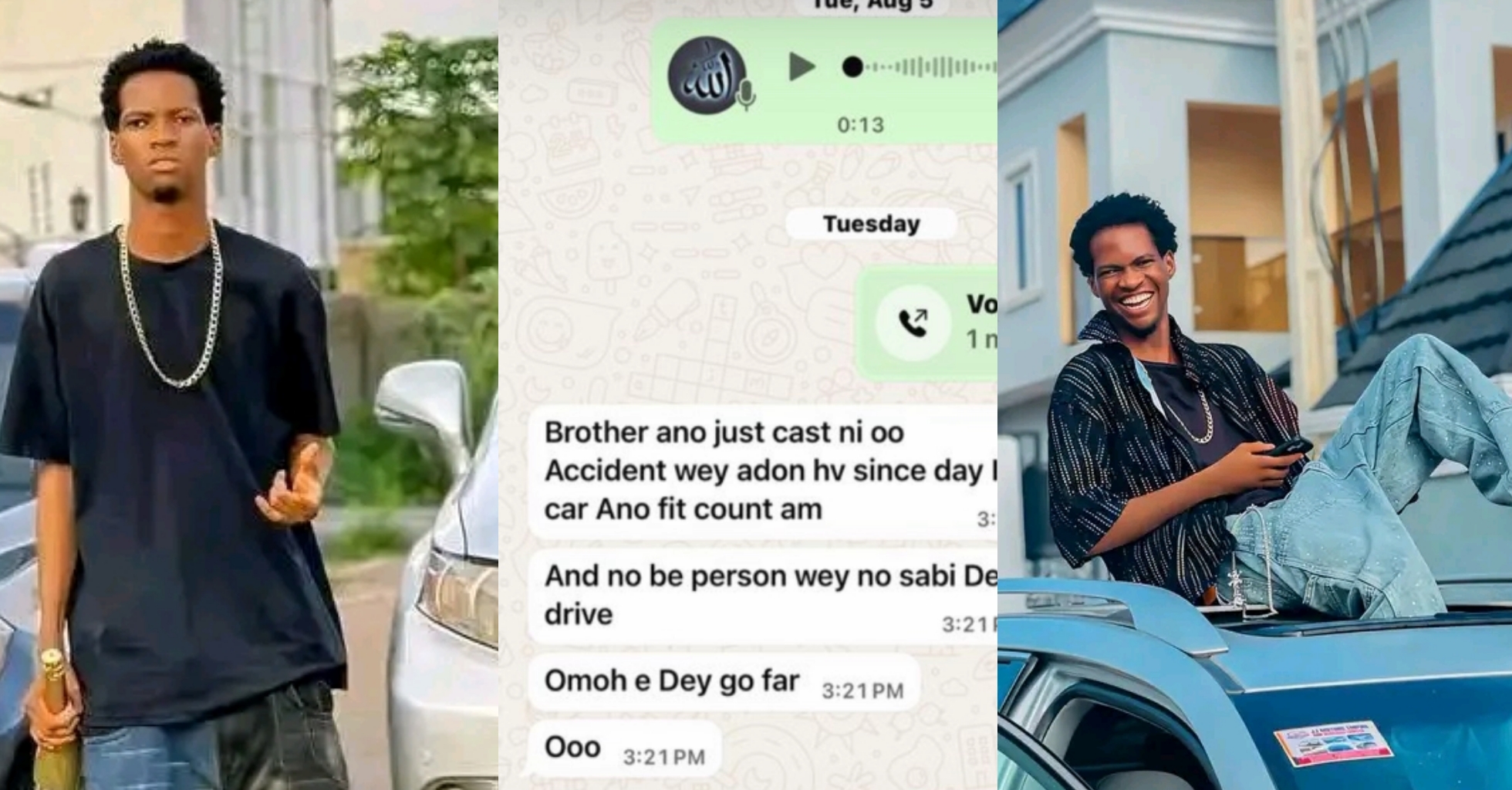 Old chat of Sanku Comedy lamenting frequent road accidents emerges