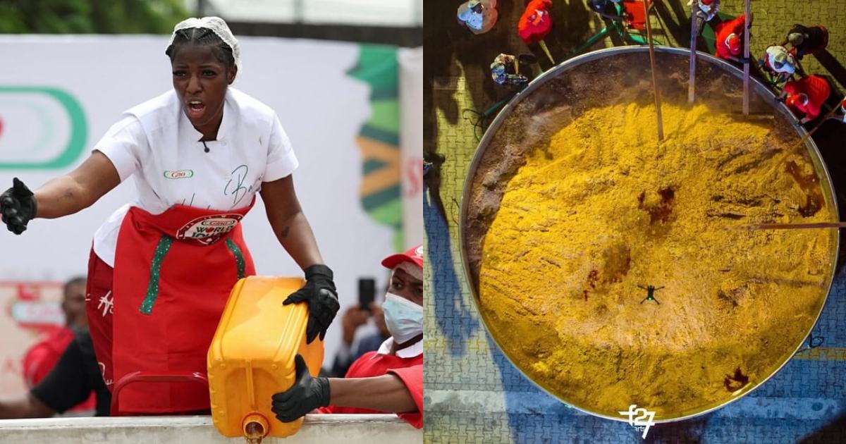 I used 4,000kg rice, 612kg oil, others in Guinness jollof rice attempt ...