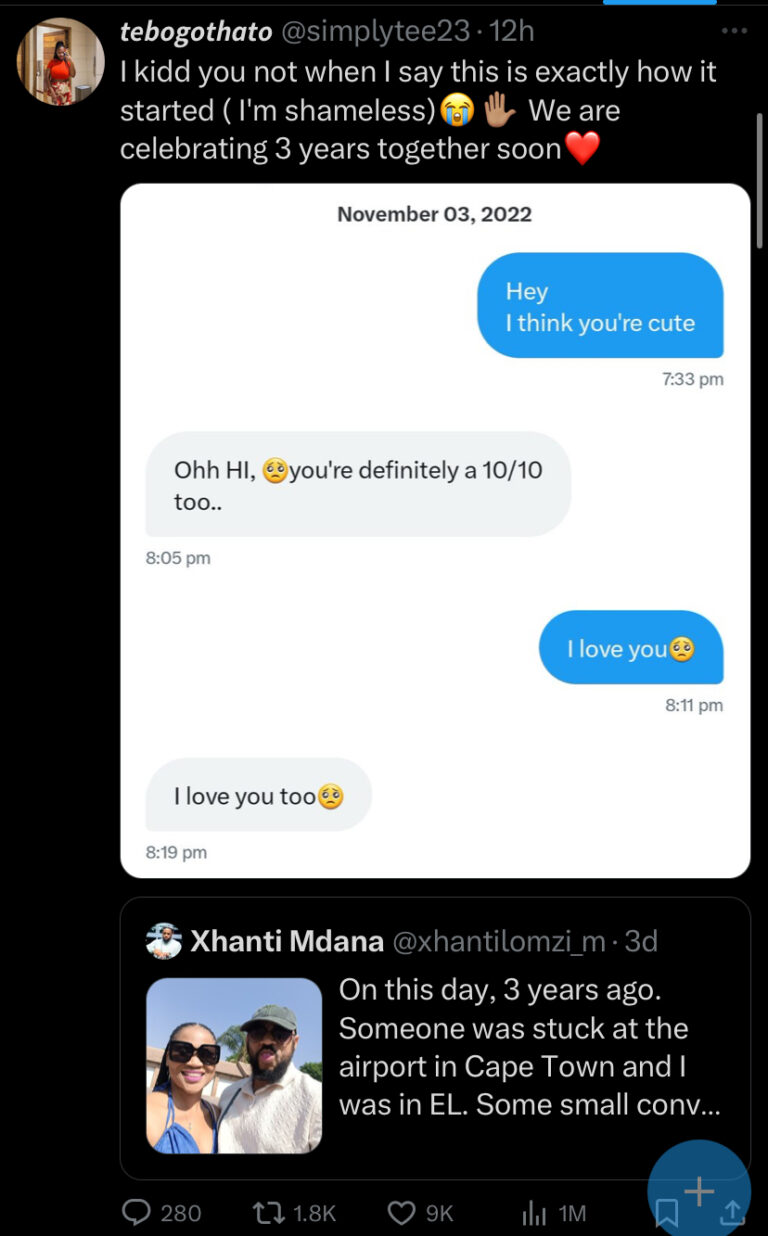 Lady shares viral chat of how she toasted her man