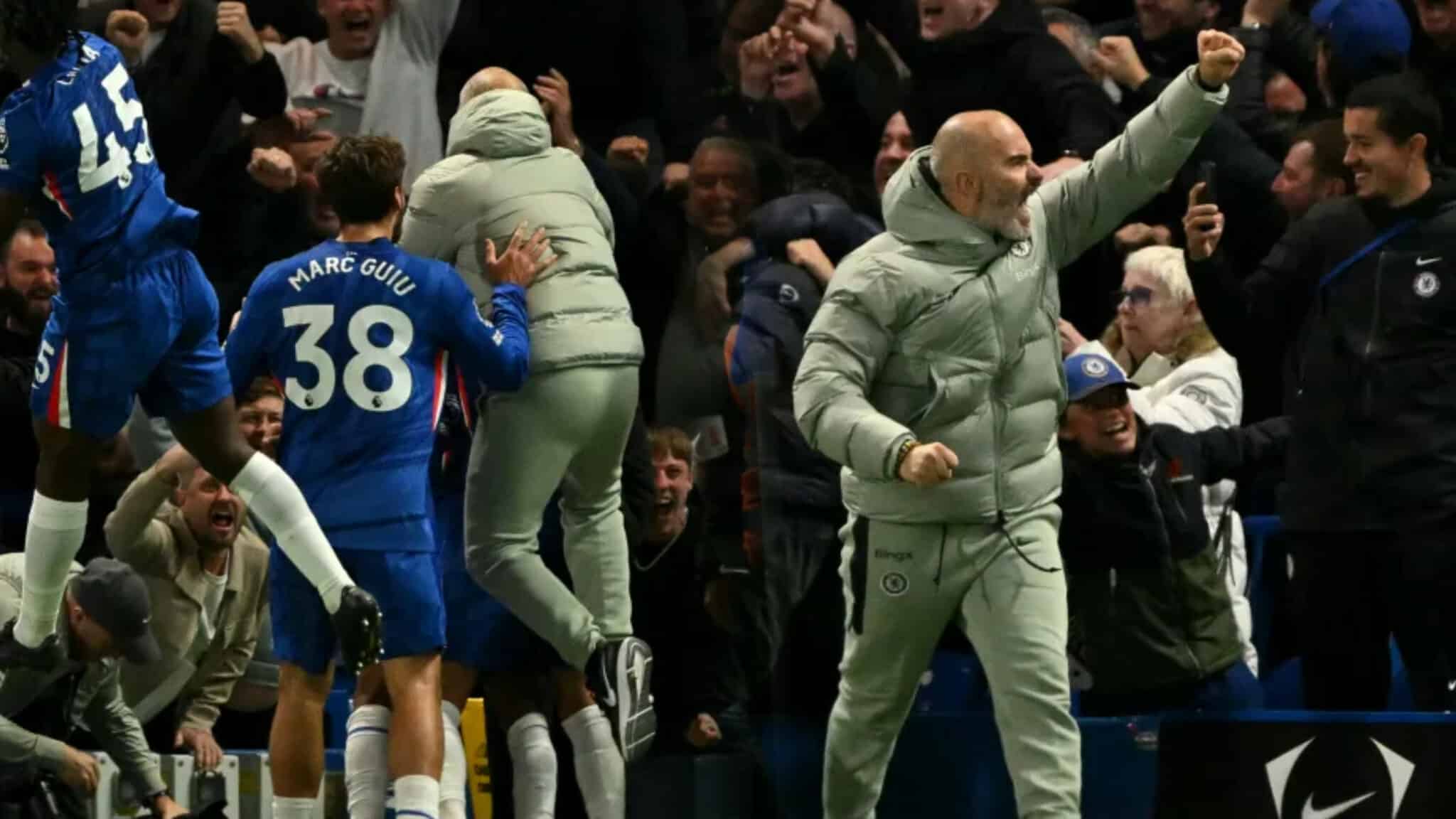 Chelsea's Enzo Maresca says red card for Liverpool celebration was ...