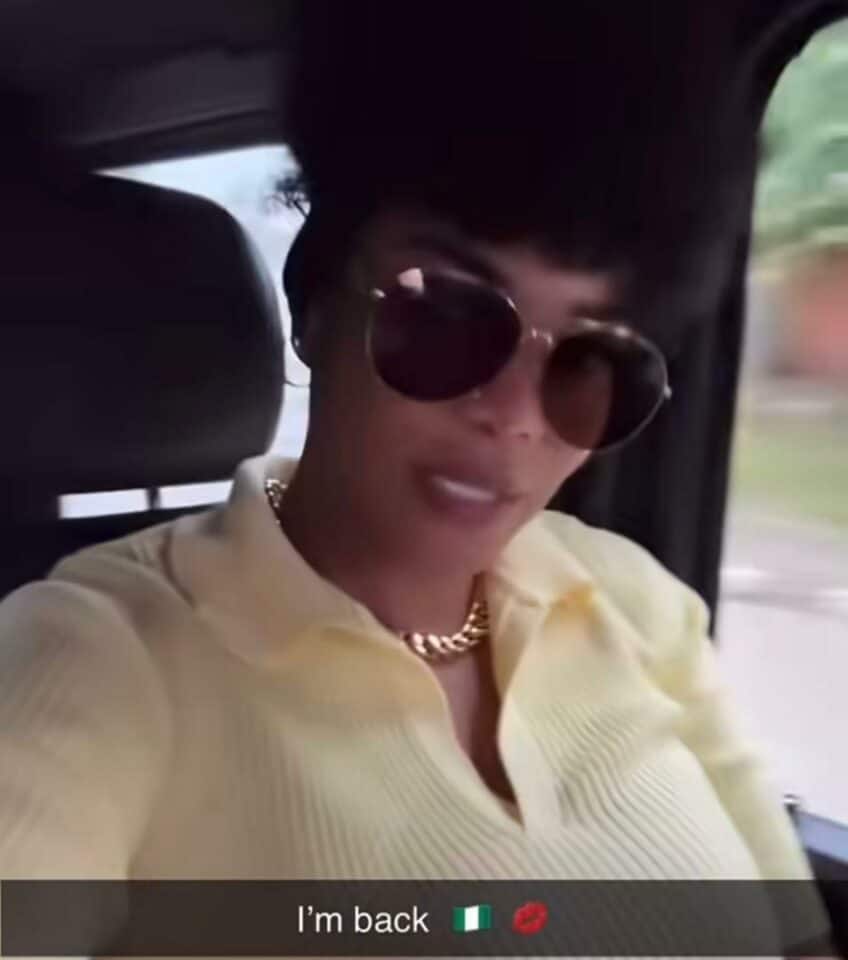 "I'm back" - Iyabo Ojo announces her arrival from Tanzania