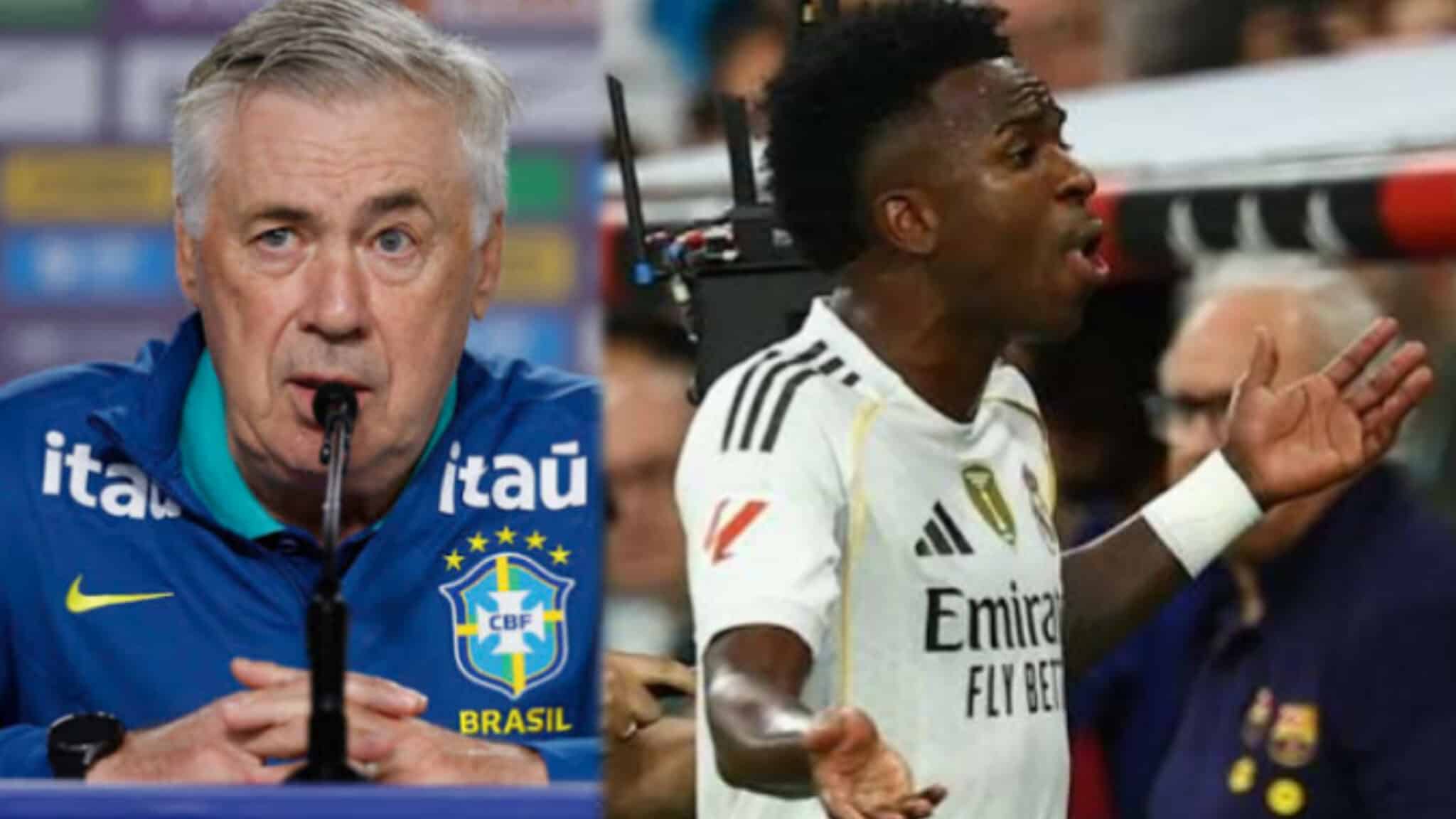 Ancelotti reveals what he told Vinicius after El Clasico outburst at Alonso