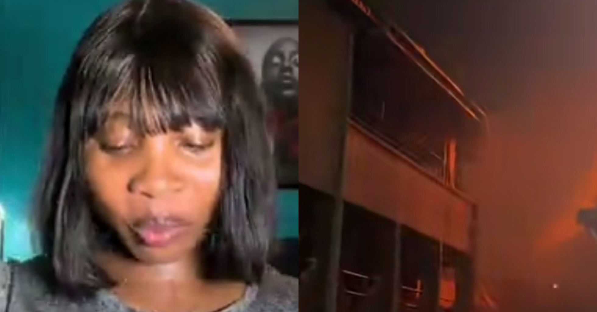 Great Nigeria Tower fire; "I'm just reaching"- Lady whose shop was ...