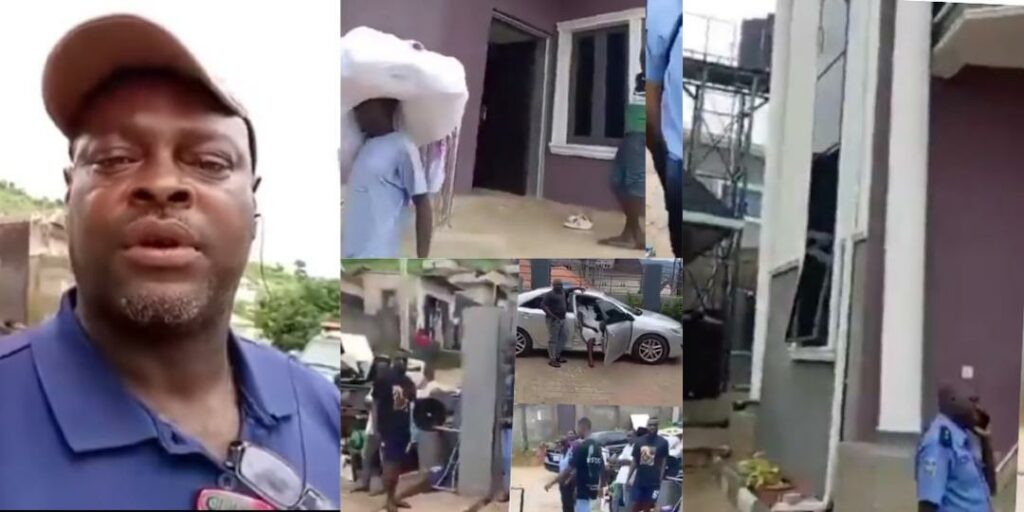 Man cries out as he’s ejected from his house after wife used his ...