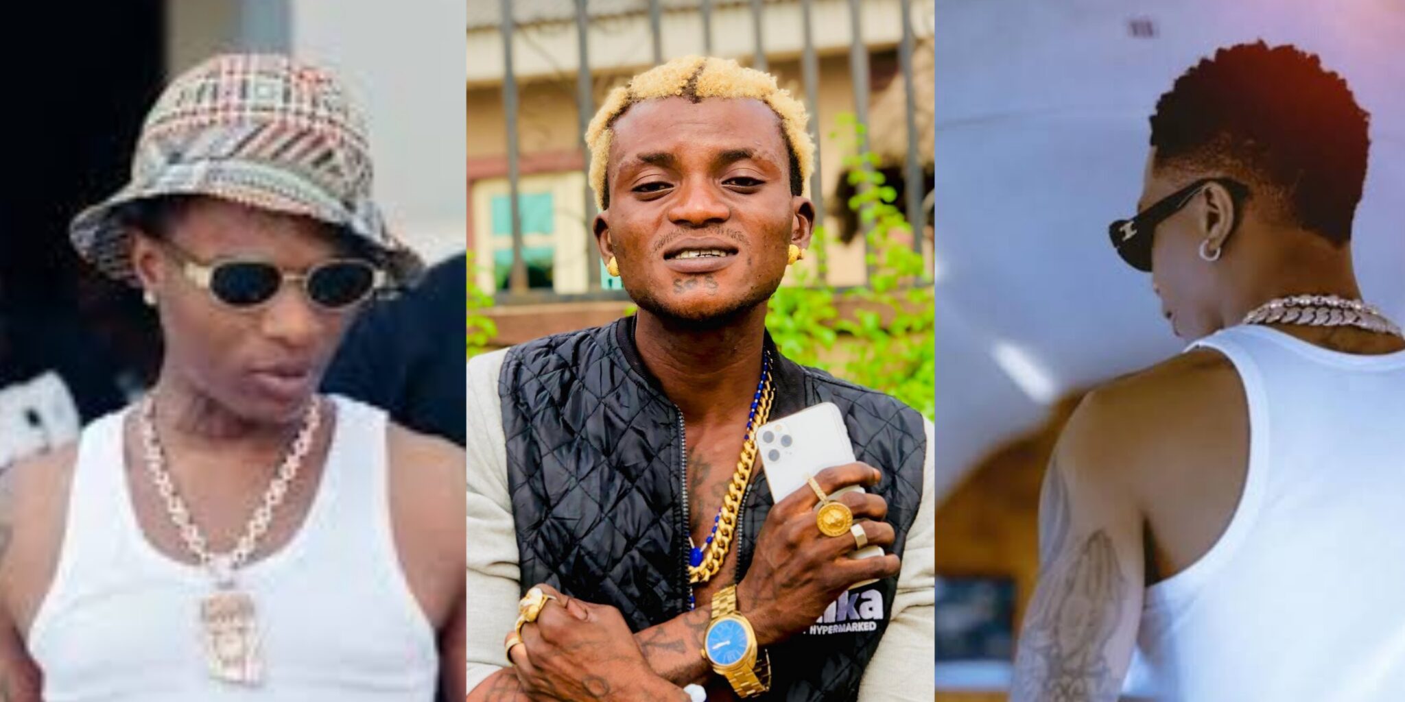 “Wizkid only wears singlets, I spend more on clothes” — Portable boasts ...