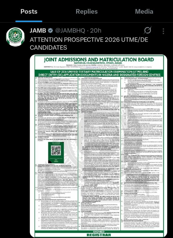 The World of JAMB News Today 2025 – Joint Admissions and Matriculation ...