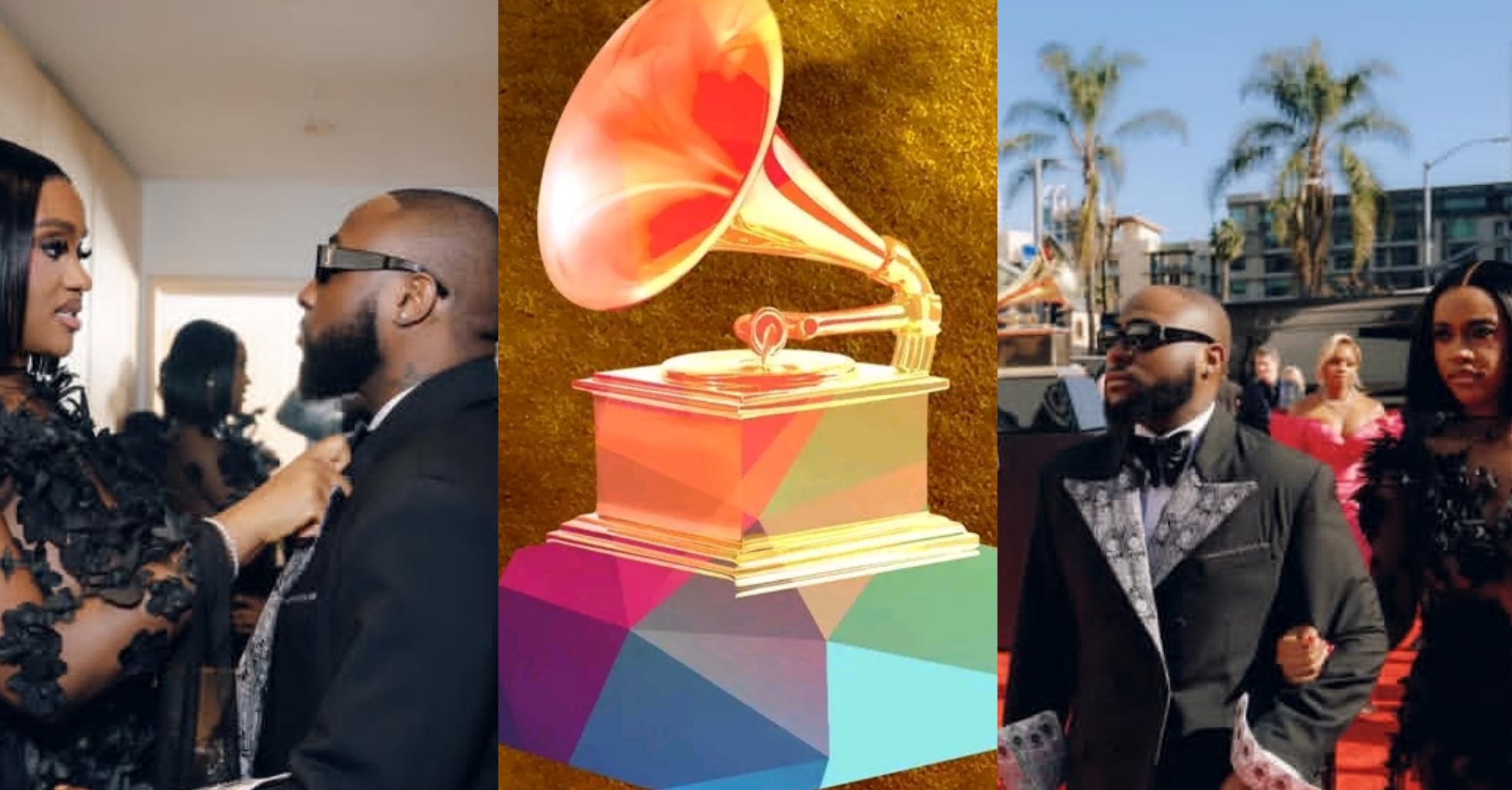 "She said...."- Davido shares what Chioma told him after his Grammy loss