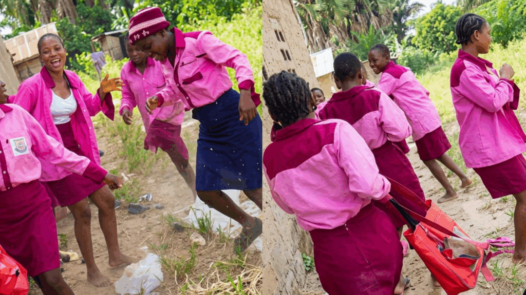 Viral video shows moment female students strip classmate naked in Benue