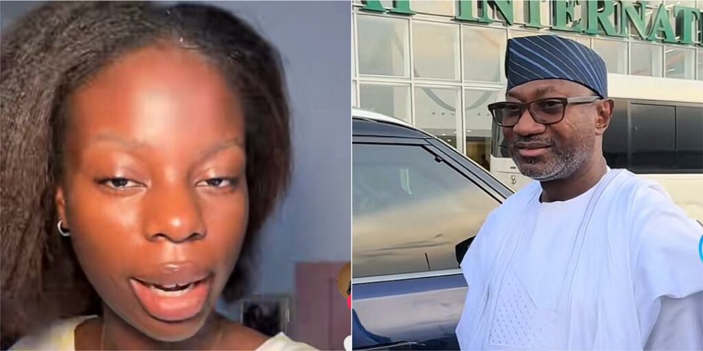Lady who met Femi Otedola at airport and boldly asked for a picture ...