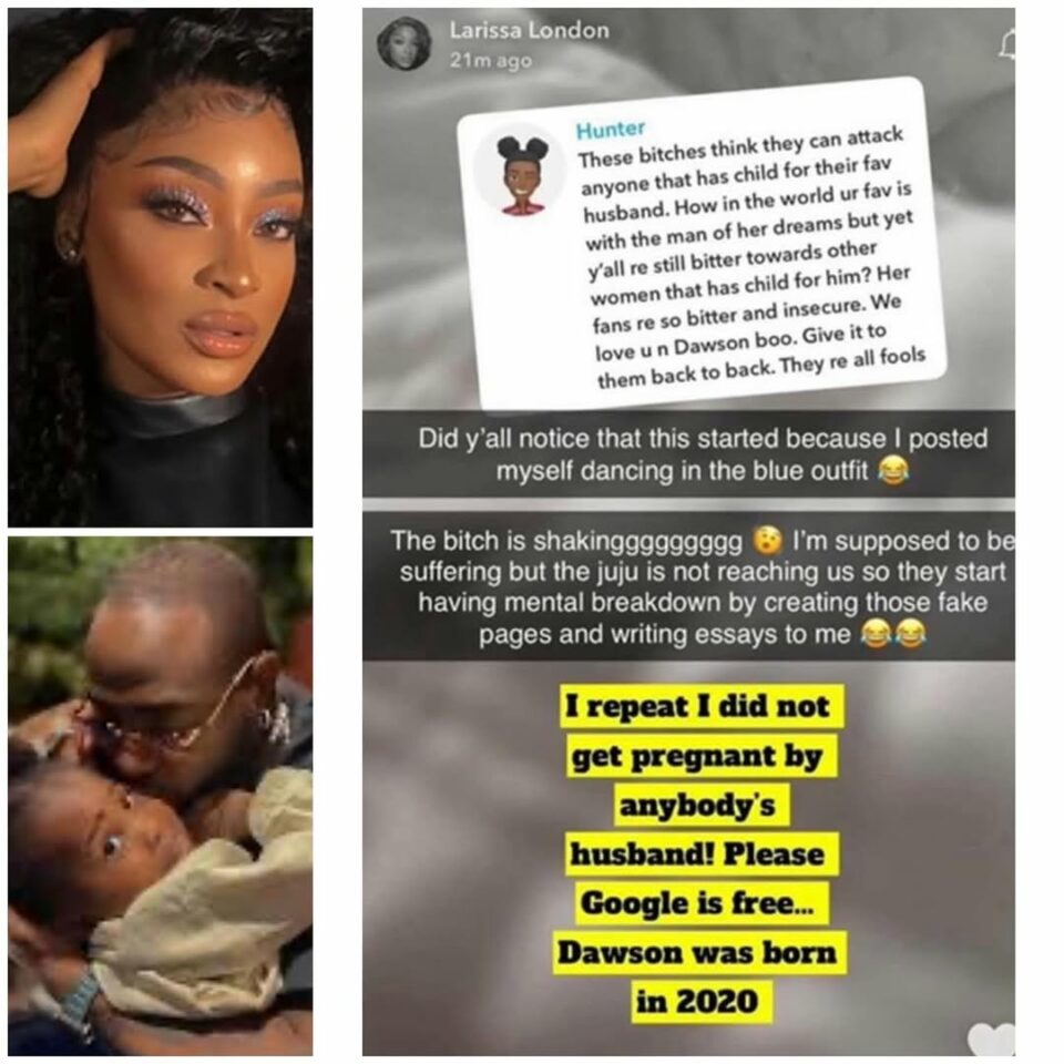 “I didn’t get pregnant by anybody’s husband” – Davido’s babymama ...