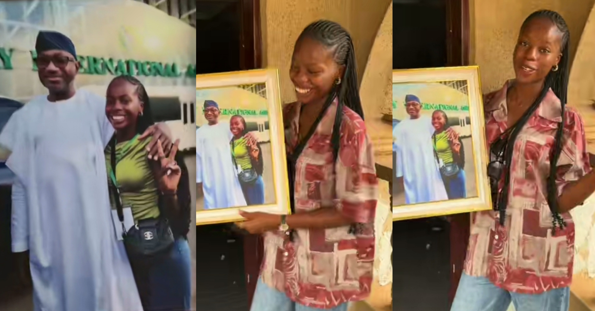 "You asked for.." Lady makes request to Femi Otedola at airport, gets ...