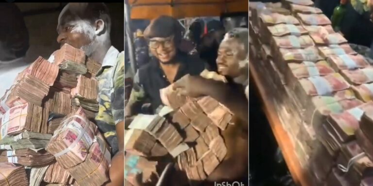 Ladipo Market traders celebrate colleague with cash gifts as wife ...