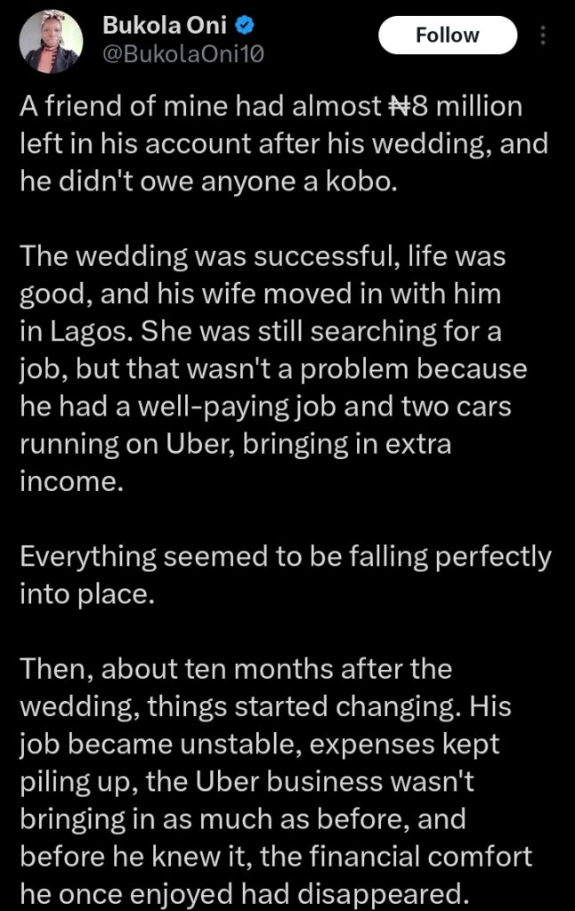 "He found it strange"- Lady shares aftermath of her friend's wedding 10 ...