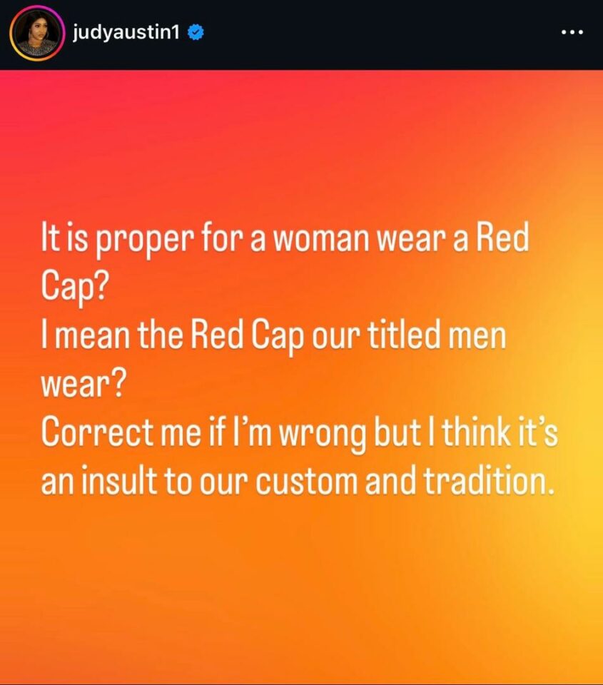 Judy Austin sparks debate after questioning women who wear Igbo red ...